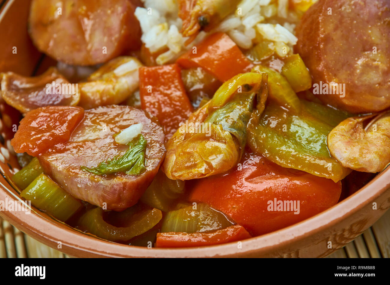 Authentic New Orleans Style Gumbo Is Real Cajun Stock Photo - Alamy
