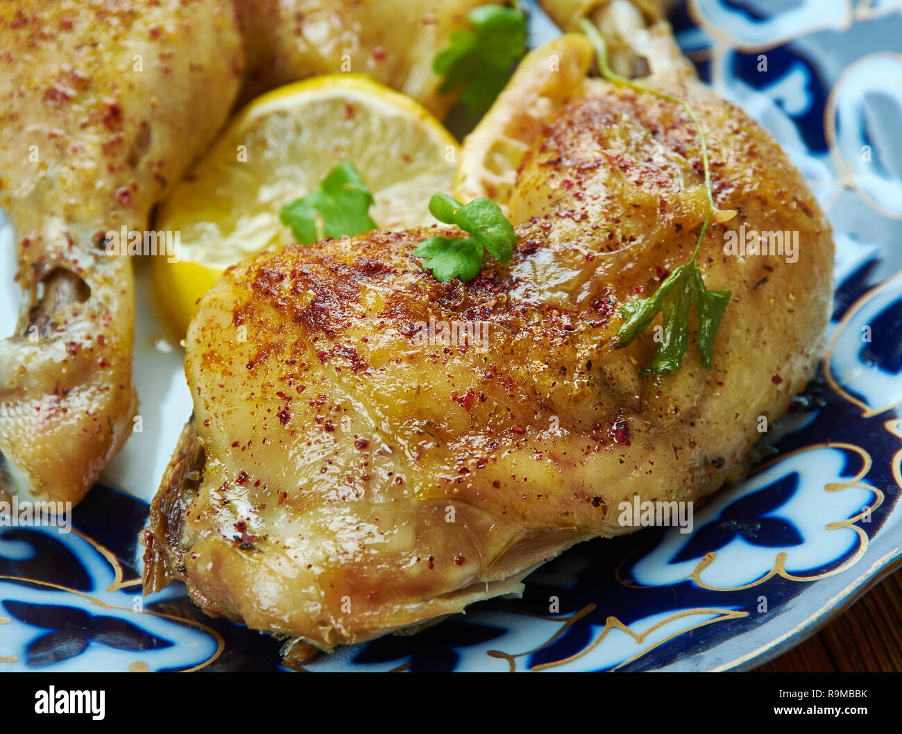 Iraqi Yellow Spice-Rubbed Chicken - Djaj Bil-Bahar Il-Asfar Stock Photo ...