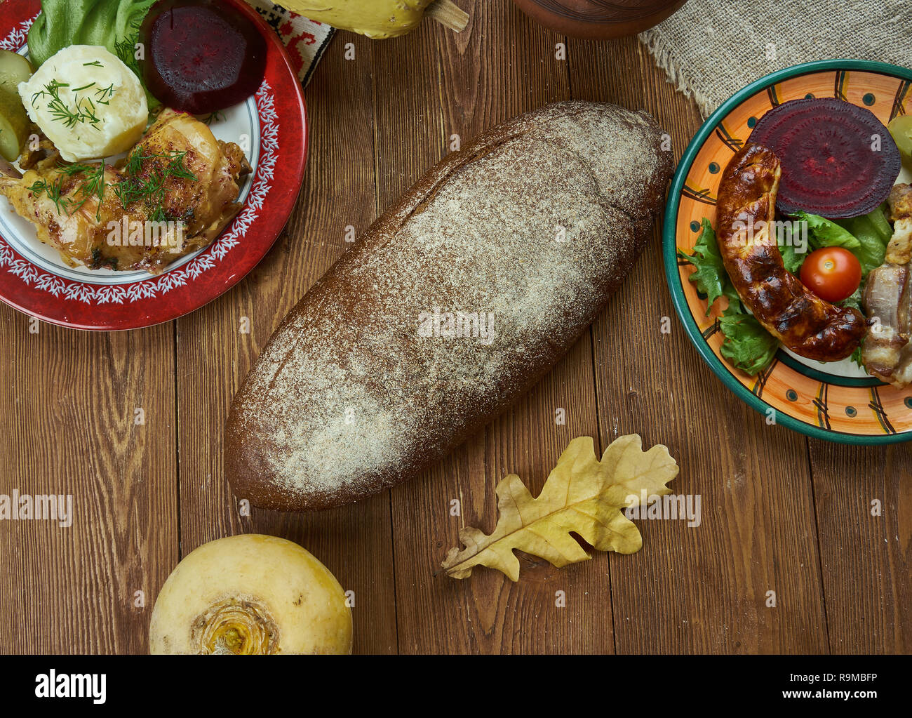 Rugbrod, Danish style rye bread, Danish homemade cuisine, Traditional ...