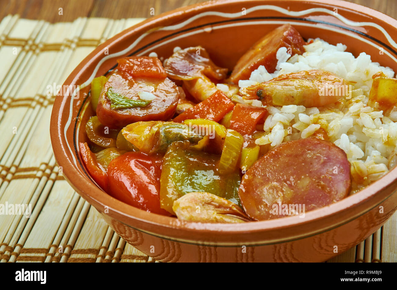 Authentic New Orleans Style Gumbo Is Real Cajun Stock Photo - Alamy