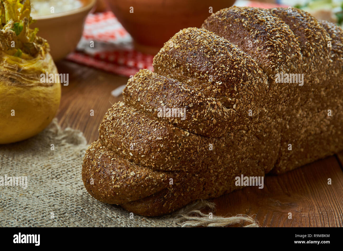 Rupjmaize, traditional dark bread , Latvian cuisine, Traditional ...