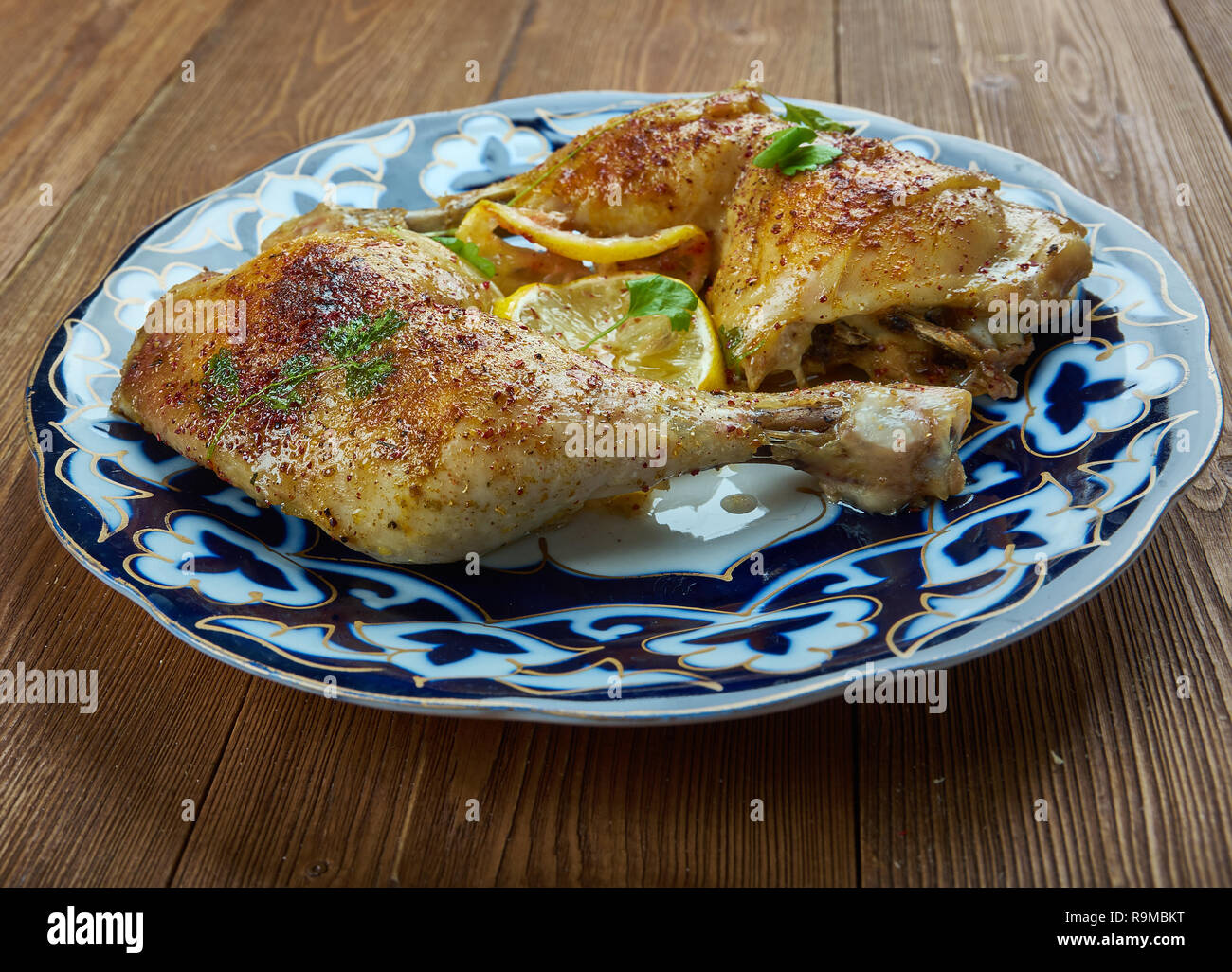 Iraqi Yellow Spice-Rubbed Chicken - Djaj Bil-Bahar Il-Asfar Stock Photo ...