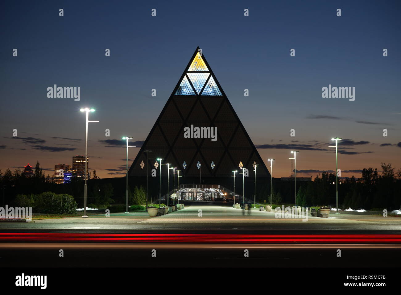 The Pyramid of Peace and Reconciliation in Astana, Kazakhstan, designed ...