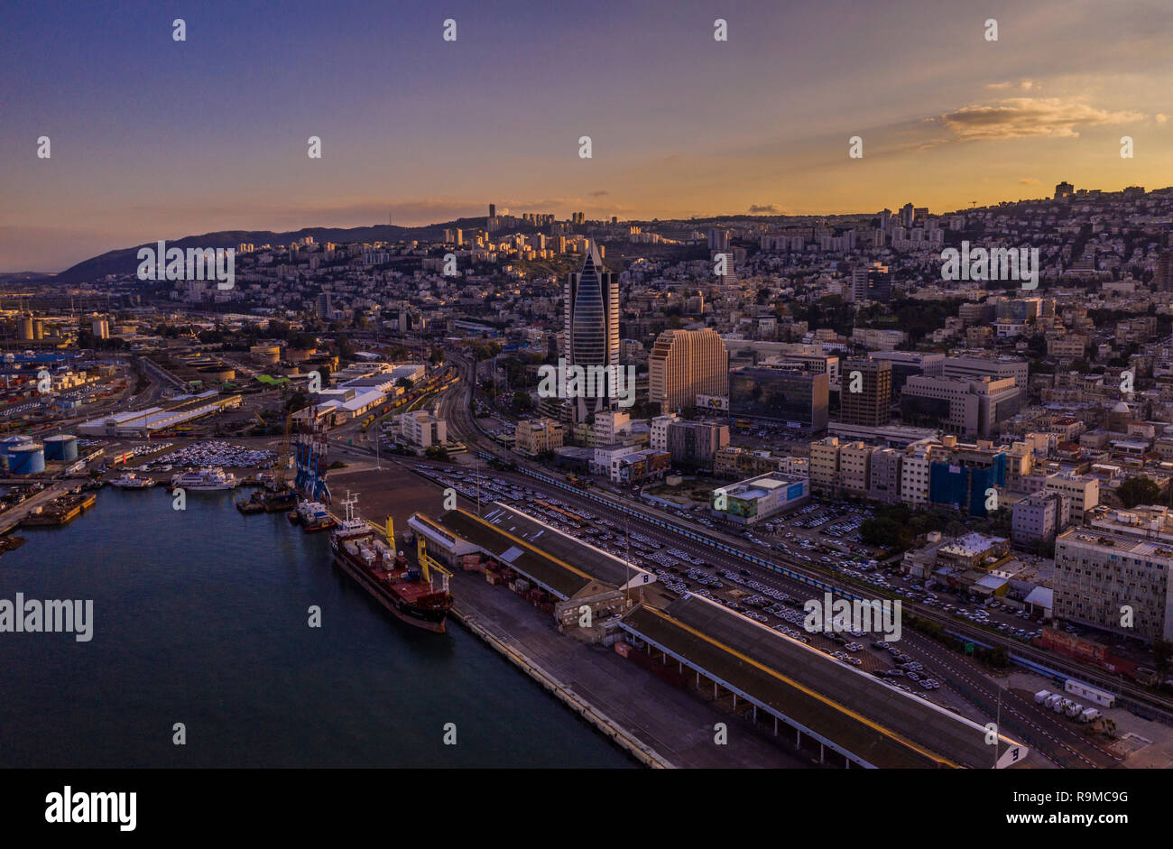 Aerial view industrial ships hi-res stock photography and images - Alamy