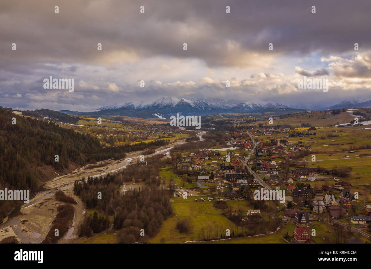 Poland rural village aerial hi-res stock photography and images - Alamy