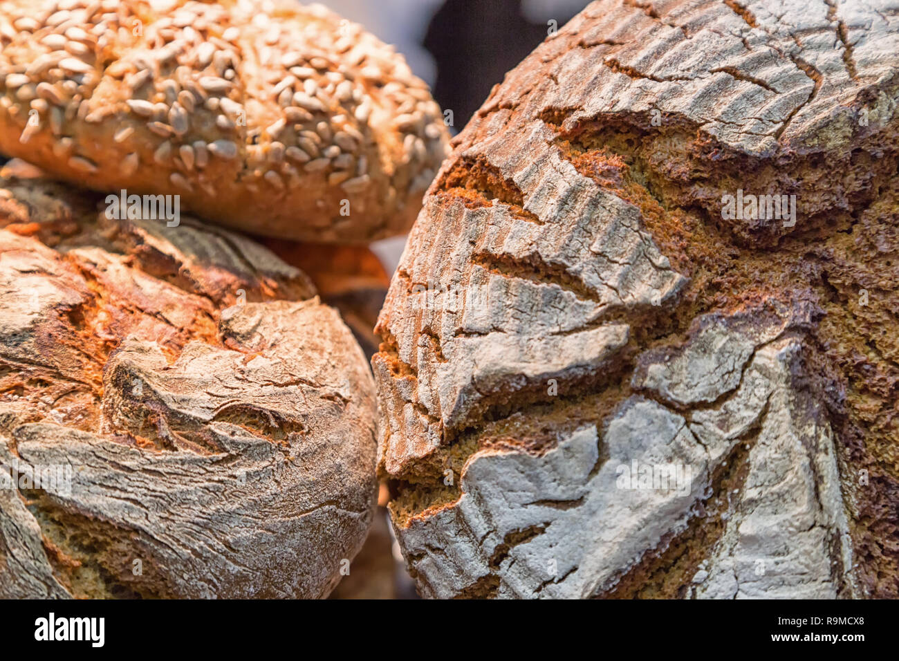 crusty bread in the bakery Stock Photo - Alamy