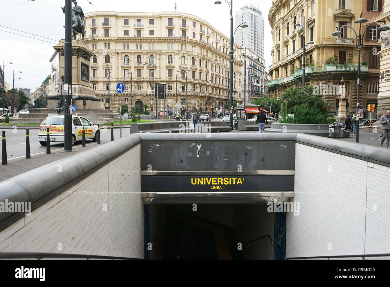 Naples, Italy, underground stations - metro dell’arte Stock Photo - Alamy