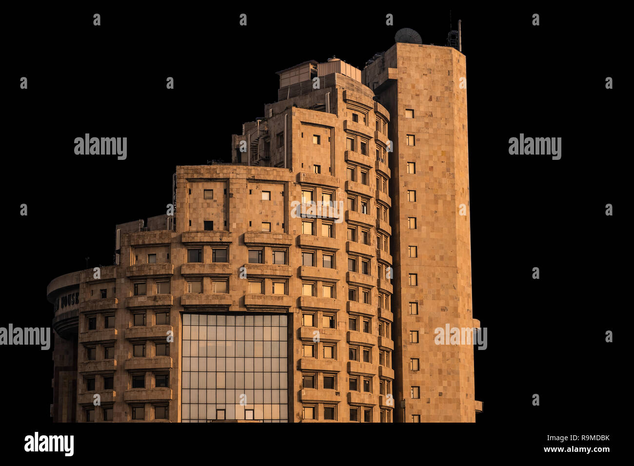 Statesman House in Connaught Place, New Delhi isolated Stock Photo - Alamy