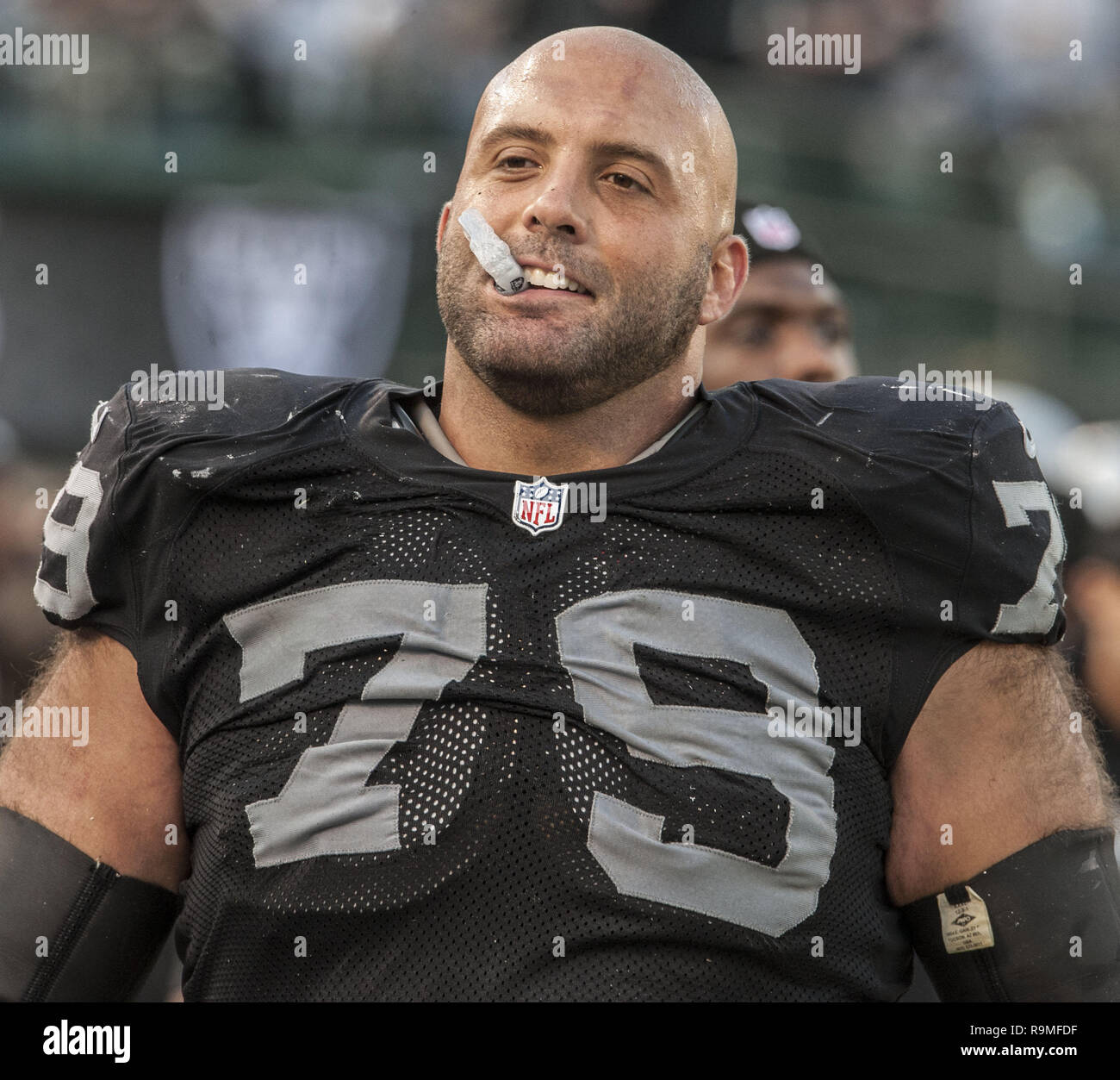 Oakland, California, USA. 15th Dec, 2013. Oakland Raiders tackle Tony ...