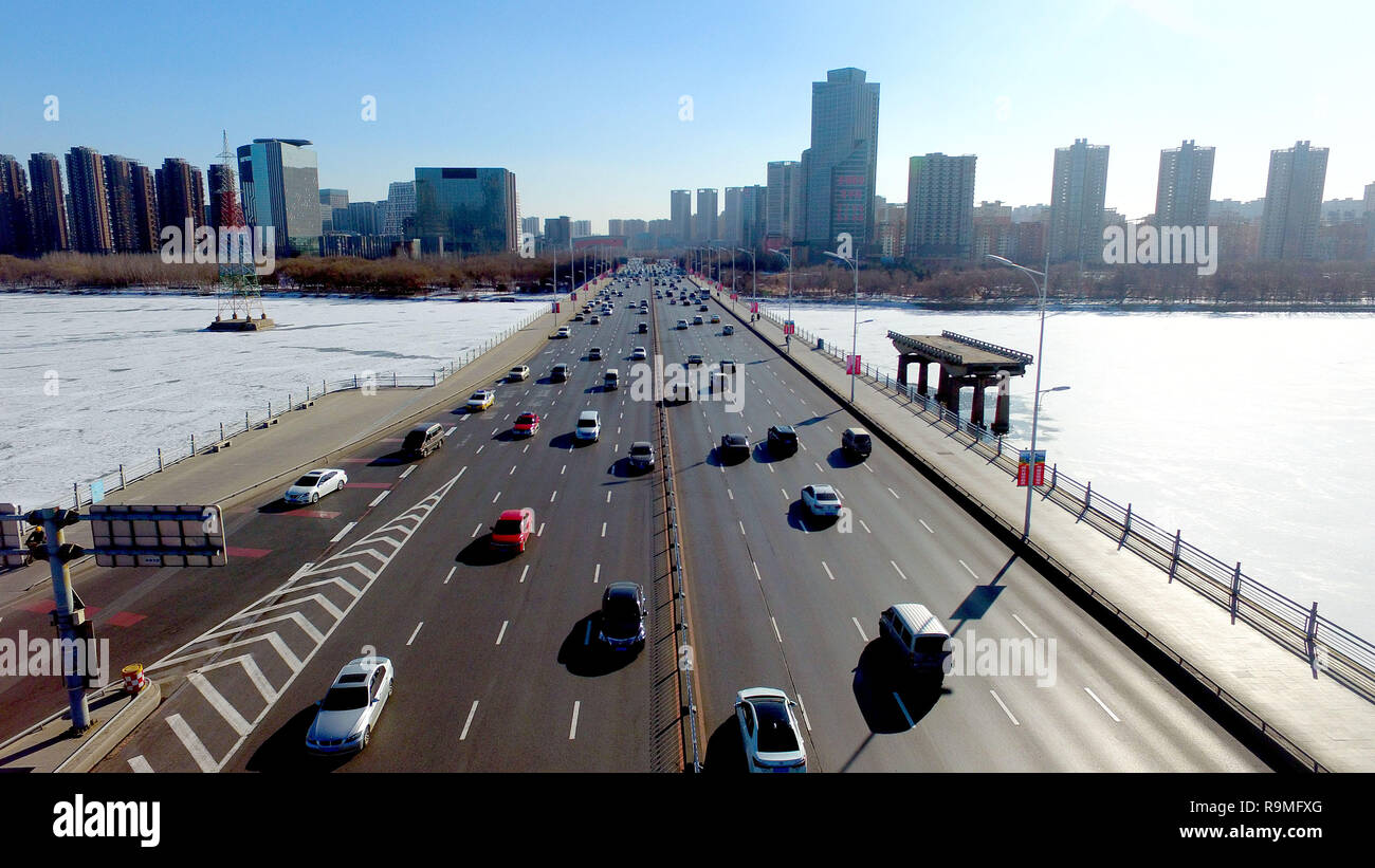 Shenyang, Shenyang, China. 26th Dec, 2018. Shenyang, CHINA-Aerial ...