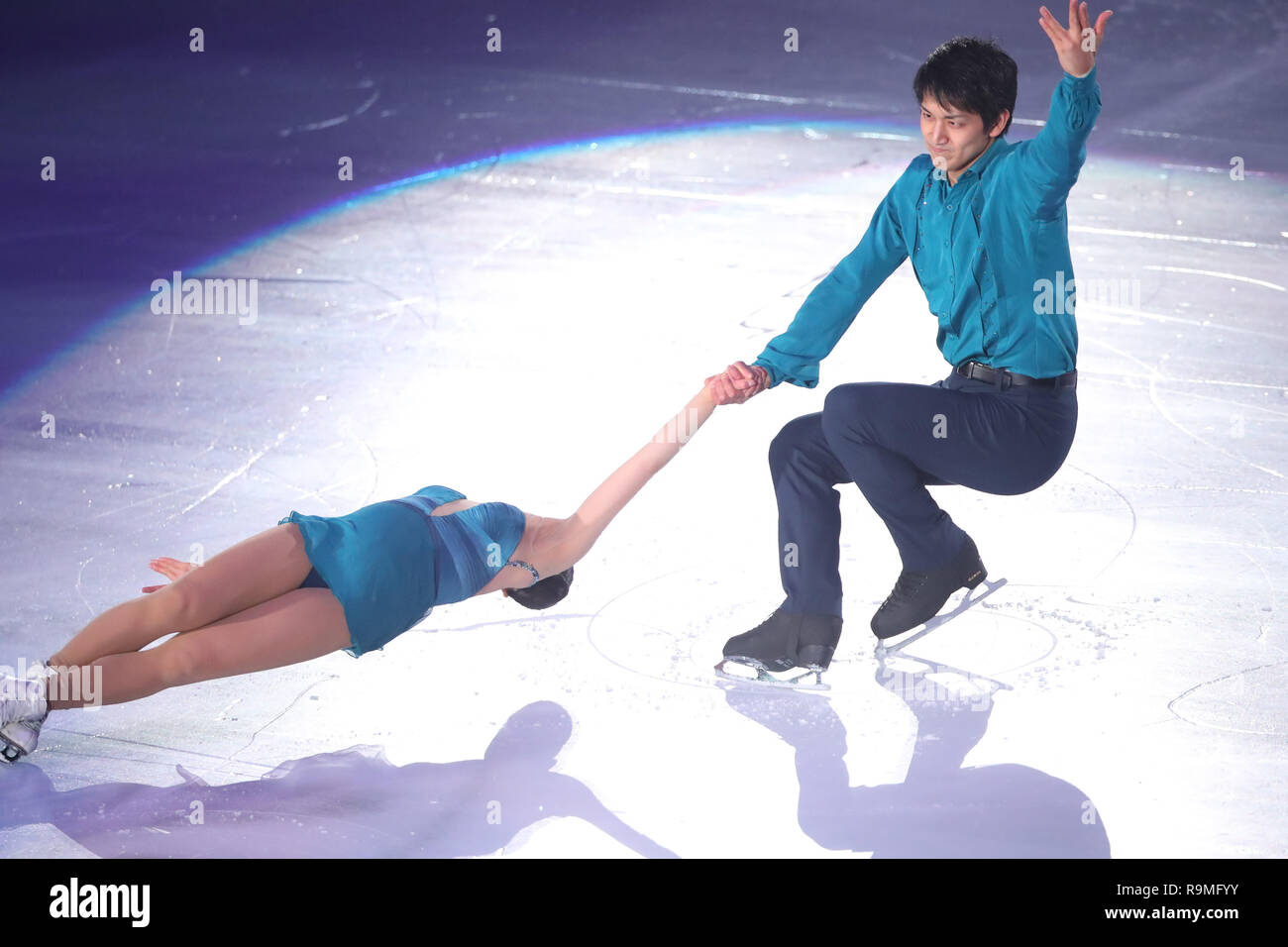 Osaka, Japan. 25th Dec, 2018. ?/Ryuichi Kihara & Miu Suzaki Figure ...