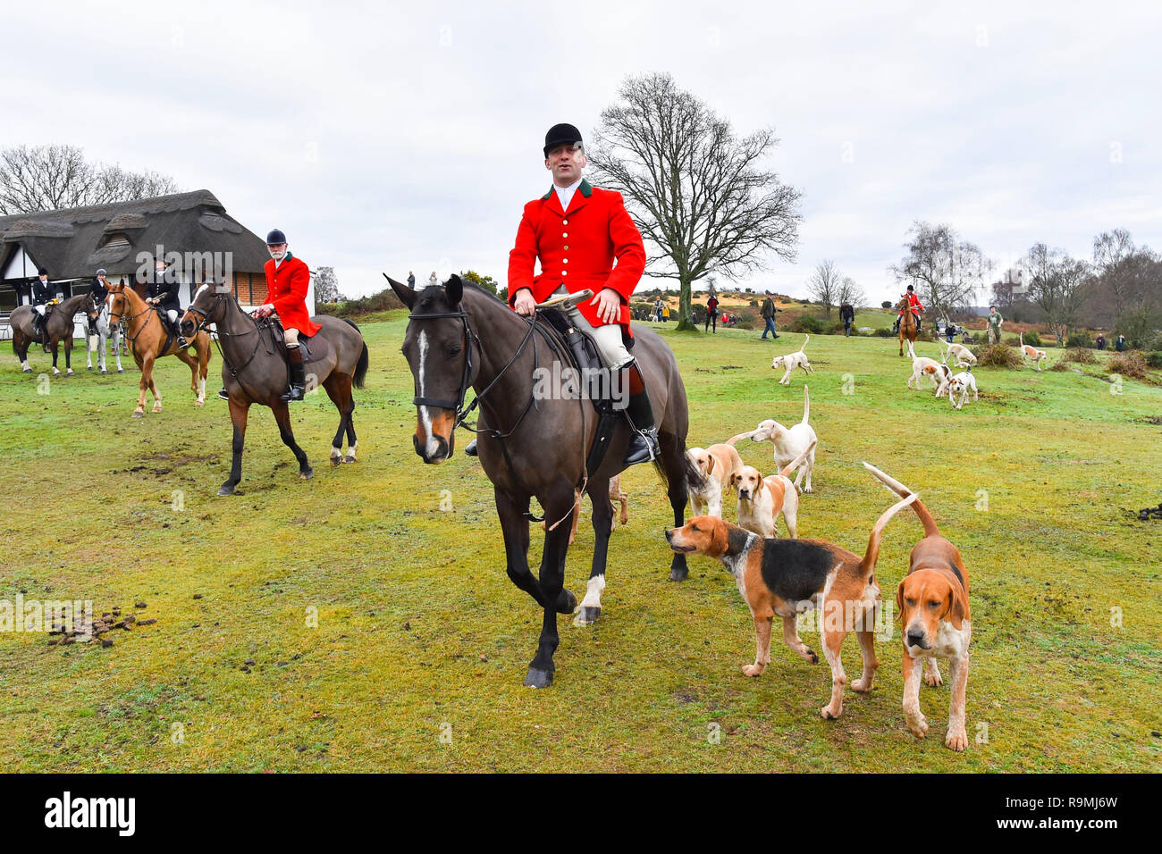Lyndhurst, Hampshire, UK. 26th December 2018. The New Forest Hounds ...