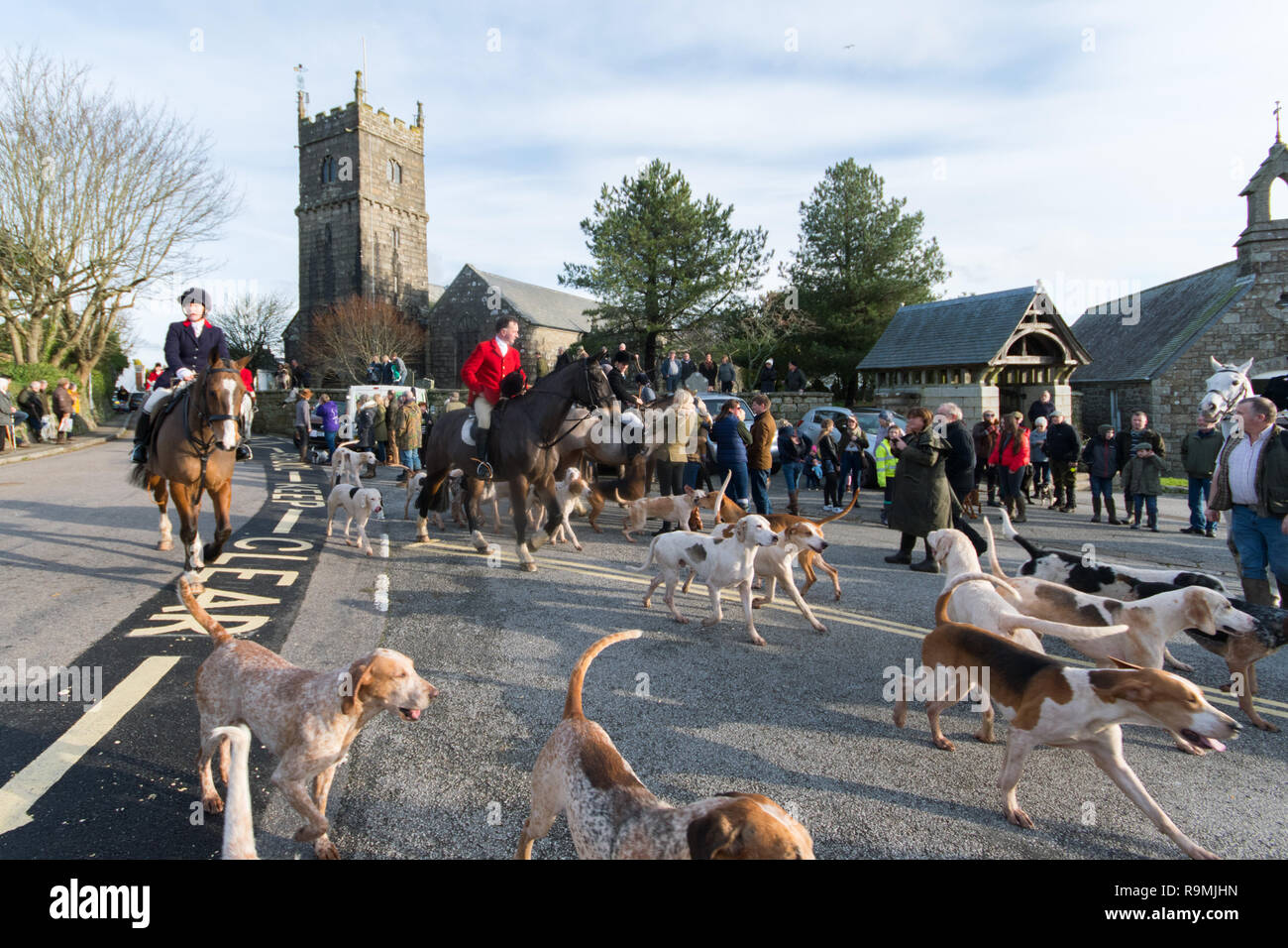 Madron, Near Penzance, Cornwall, UK. 26th December 2018. The Western ...