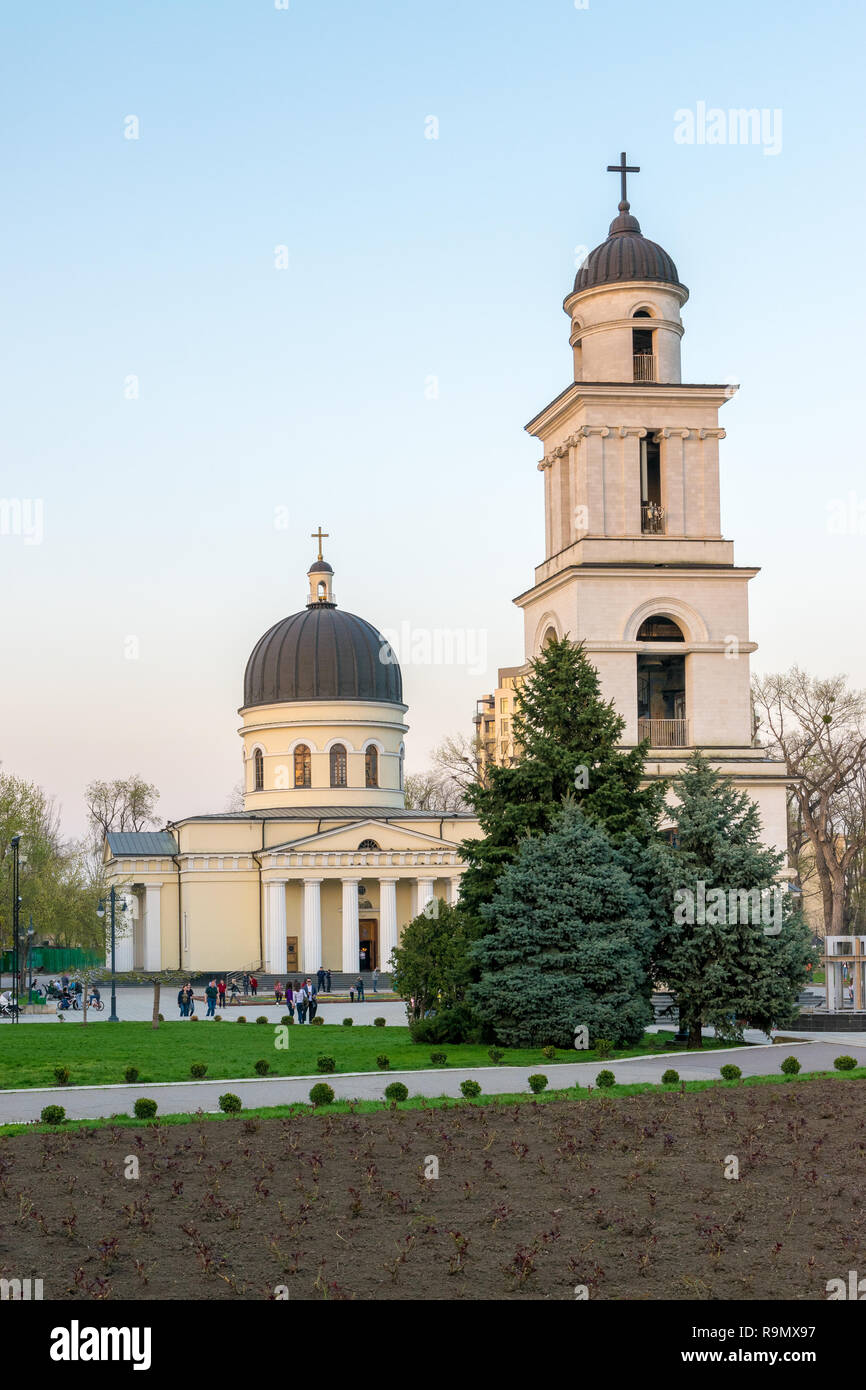 CHISINAU, MOLDOVA - APRIL 13, 2018: The Metropolitan Cathedral Nativity ...