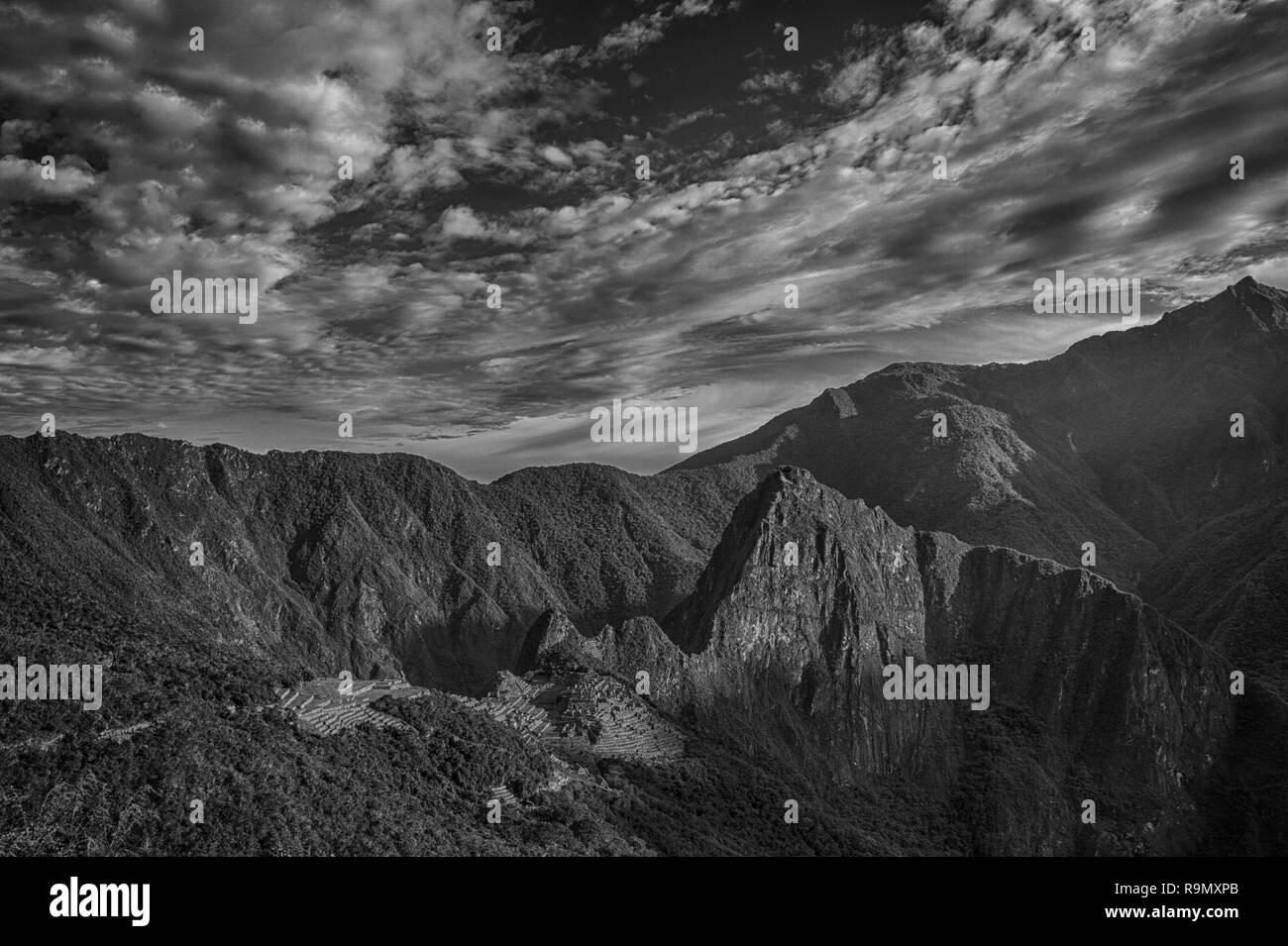 Machu Picchu, Peru. The ancient Inca city, located on Peru at the ...