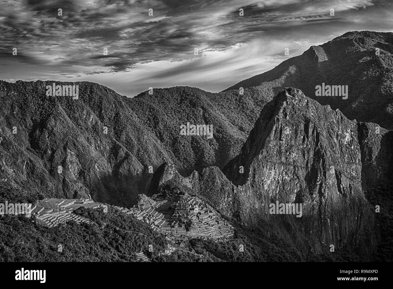 Machu Picchu, Peru. The ancient Inca city, located on Peru at the ...