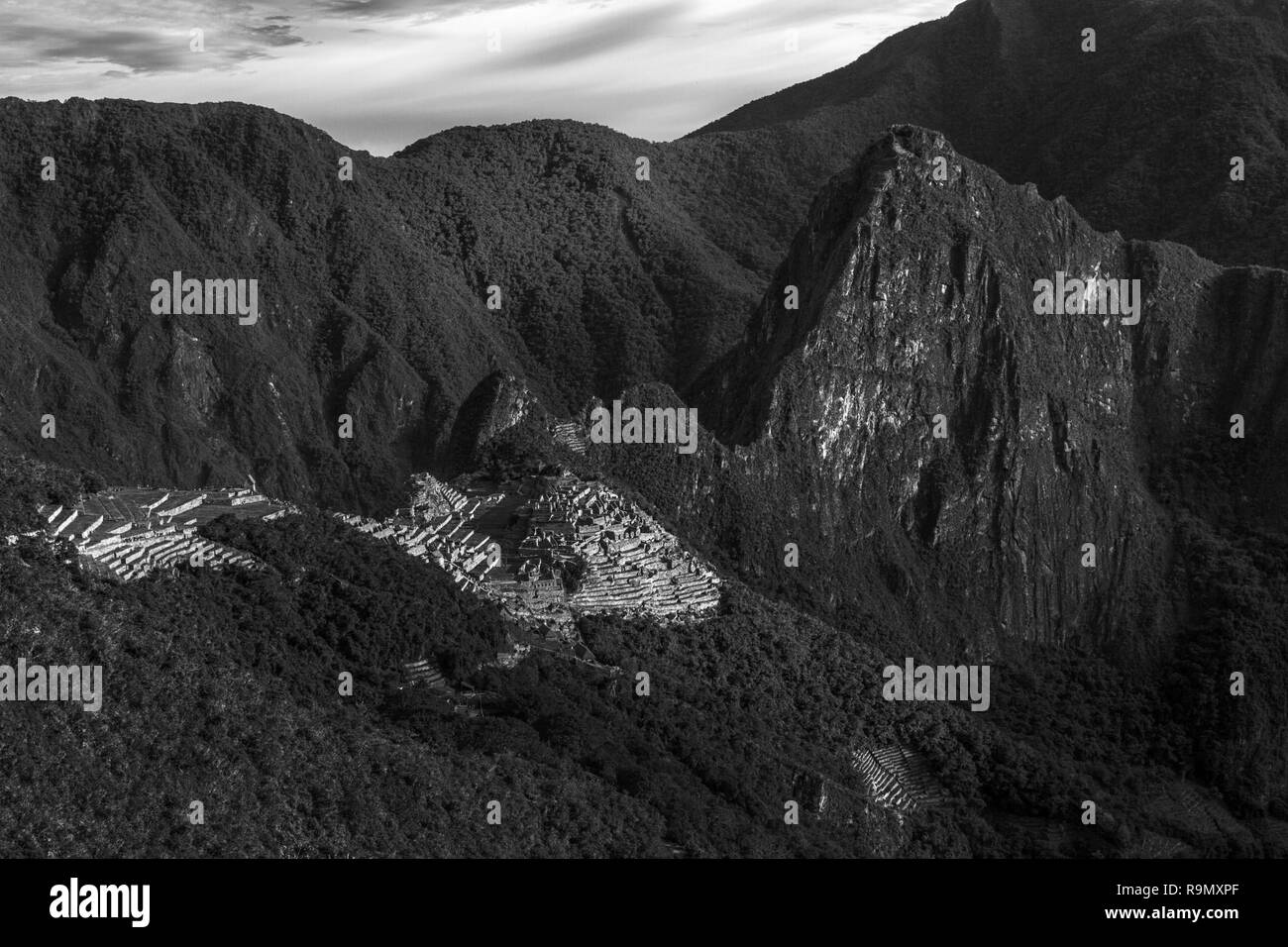 Machu Picchu, Peru. The ancient Inca city, located on Peru at the ...