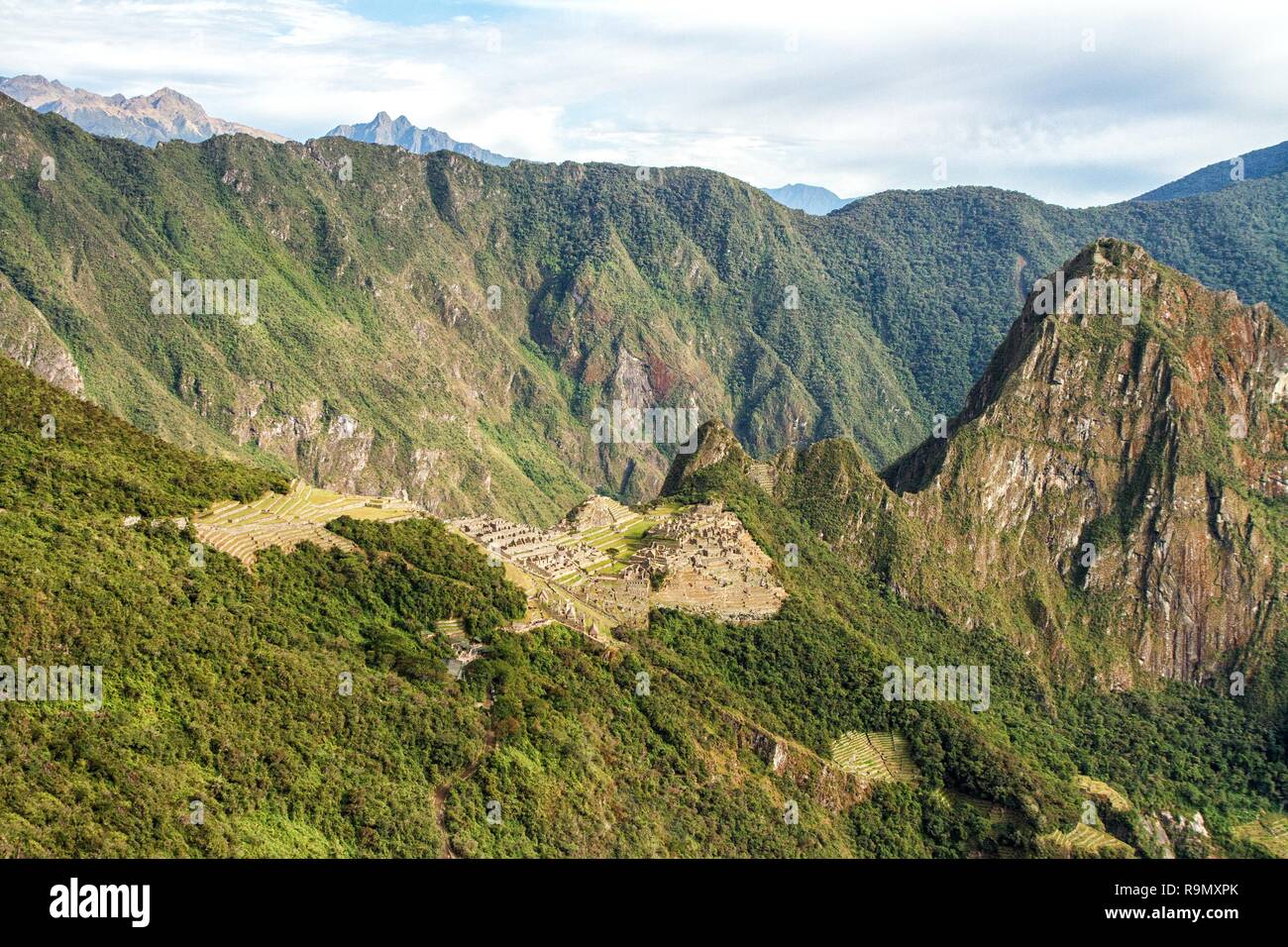 View of the Lost Incan City of Machu Picchu near Cusco, Peru. Machu ...