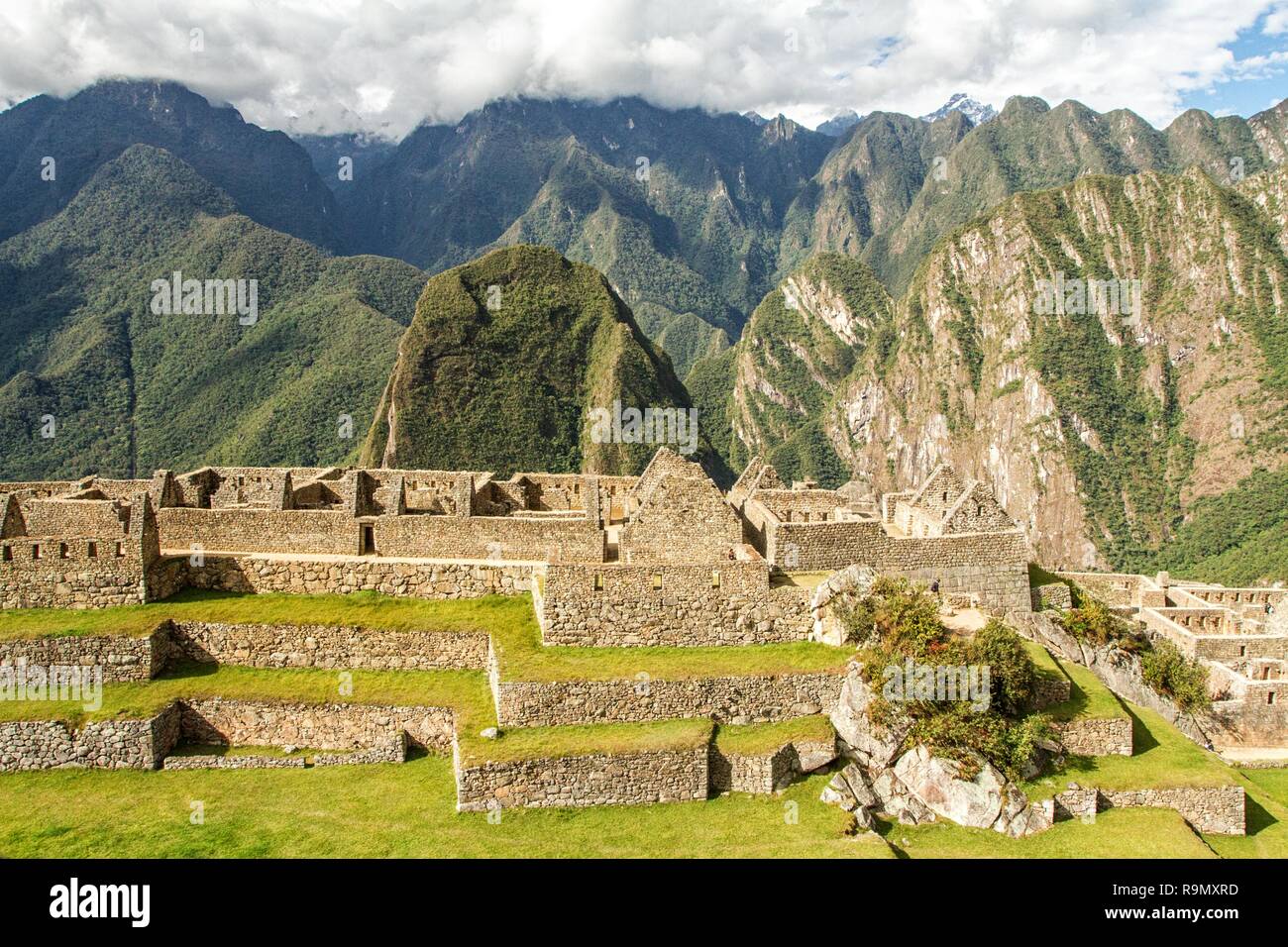 Machu Picchu, Peru. The ancient Inca city, located on Peru at the ...
