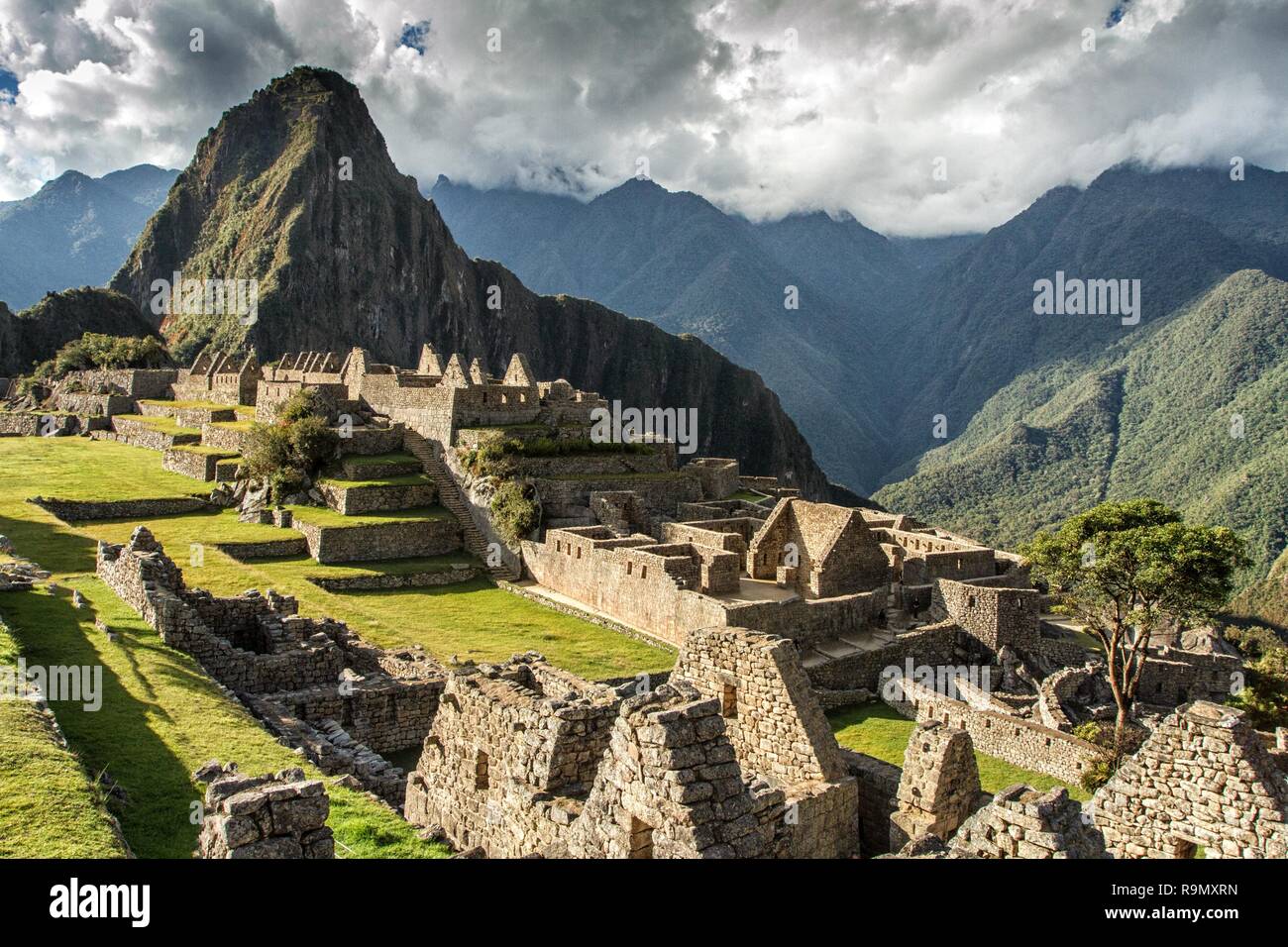 View of the Lost Incan City of Machu Picchu near Cusco, Peru. Machu ...