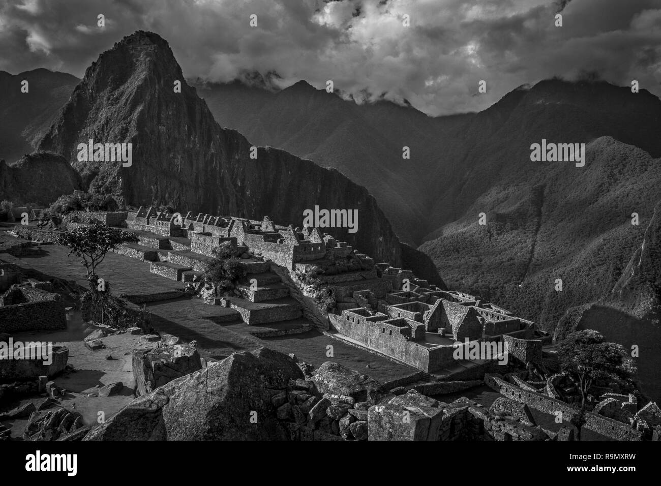 View of the Lost Incan City of Machu Picchu near Cusco, Peru. Machu ...