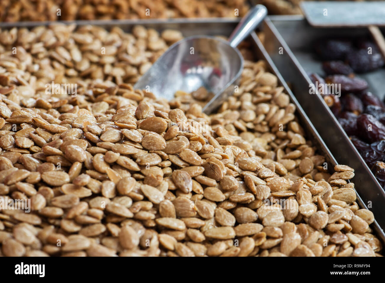 Dried fruits and nuts on local food market in Lisbon Stock Photo - Alamy