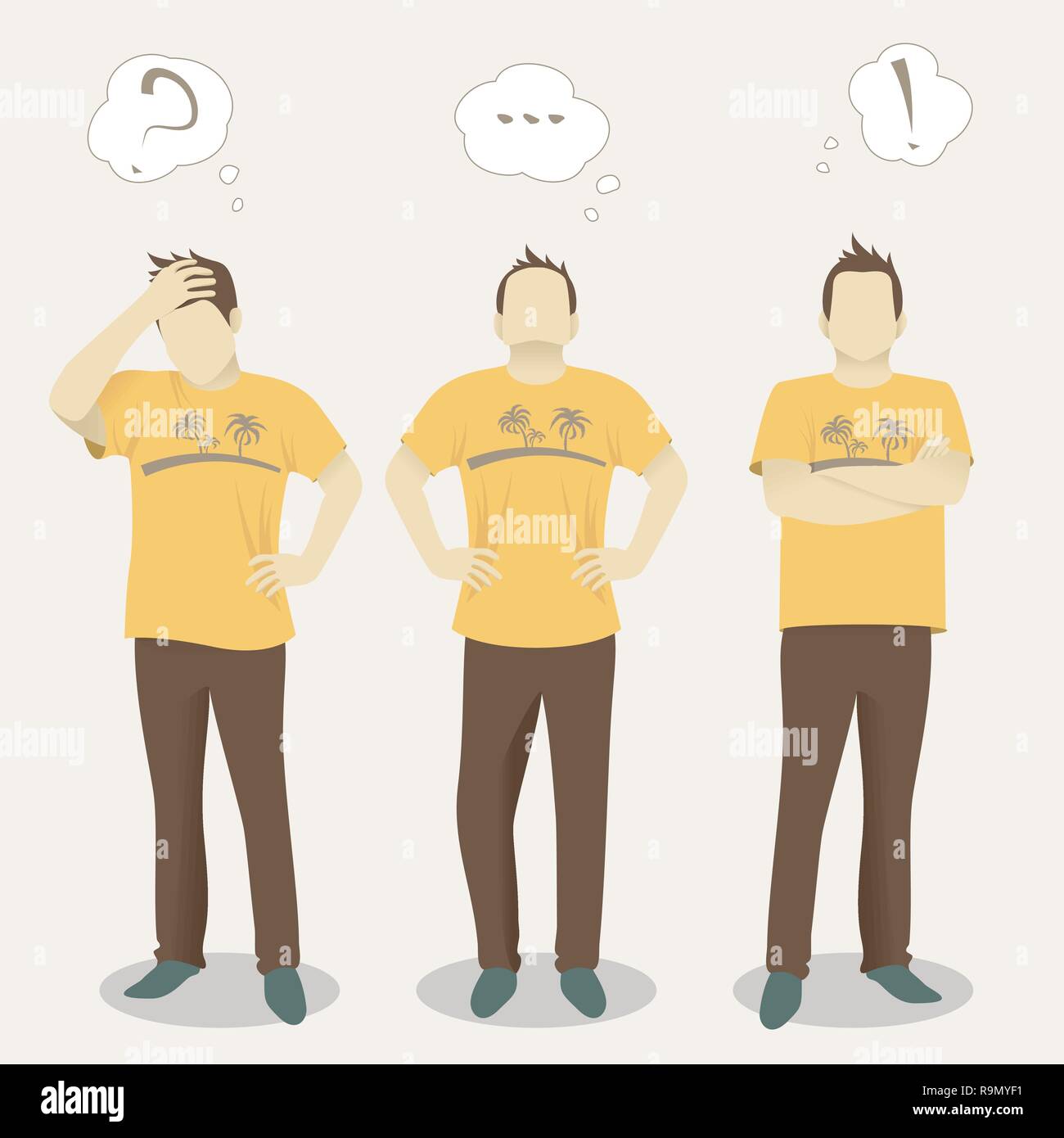 Stages of thinking hi-res stock photography and images - Alamy