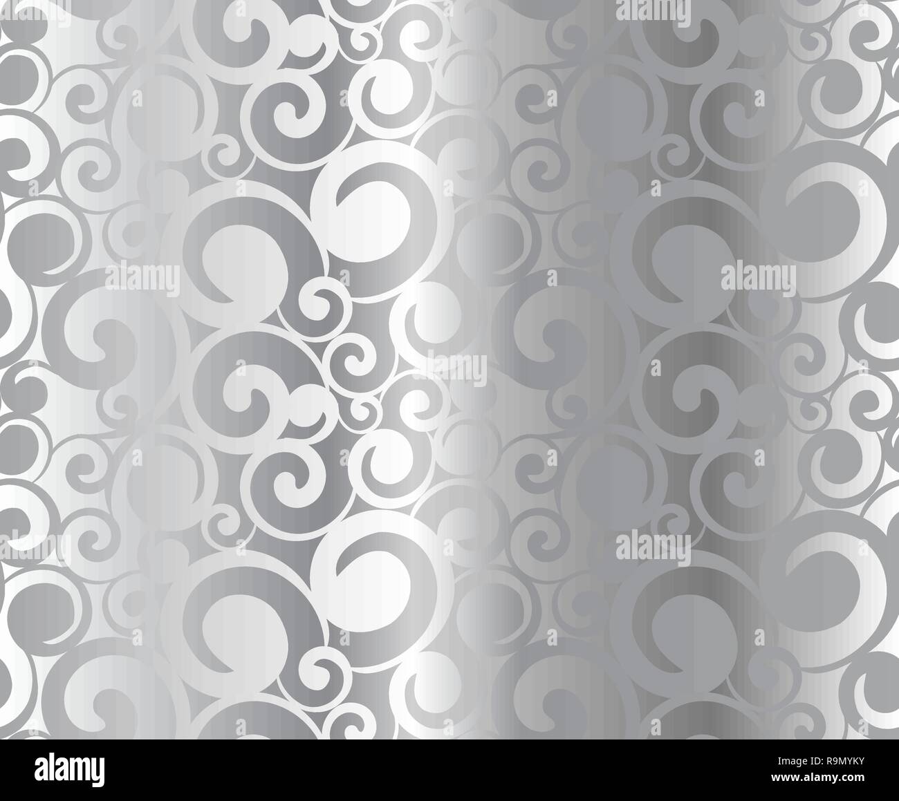 Abstract seamless silver metal pattern, vector illustration Stock ...