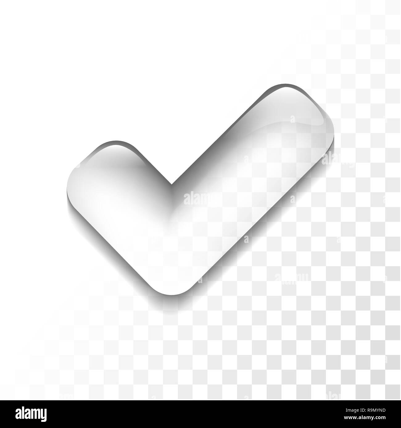 Transparent check mark Stock Vector Images - Alamy