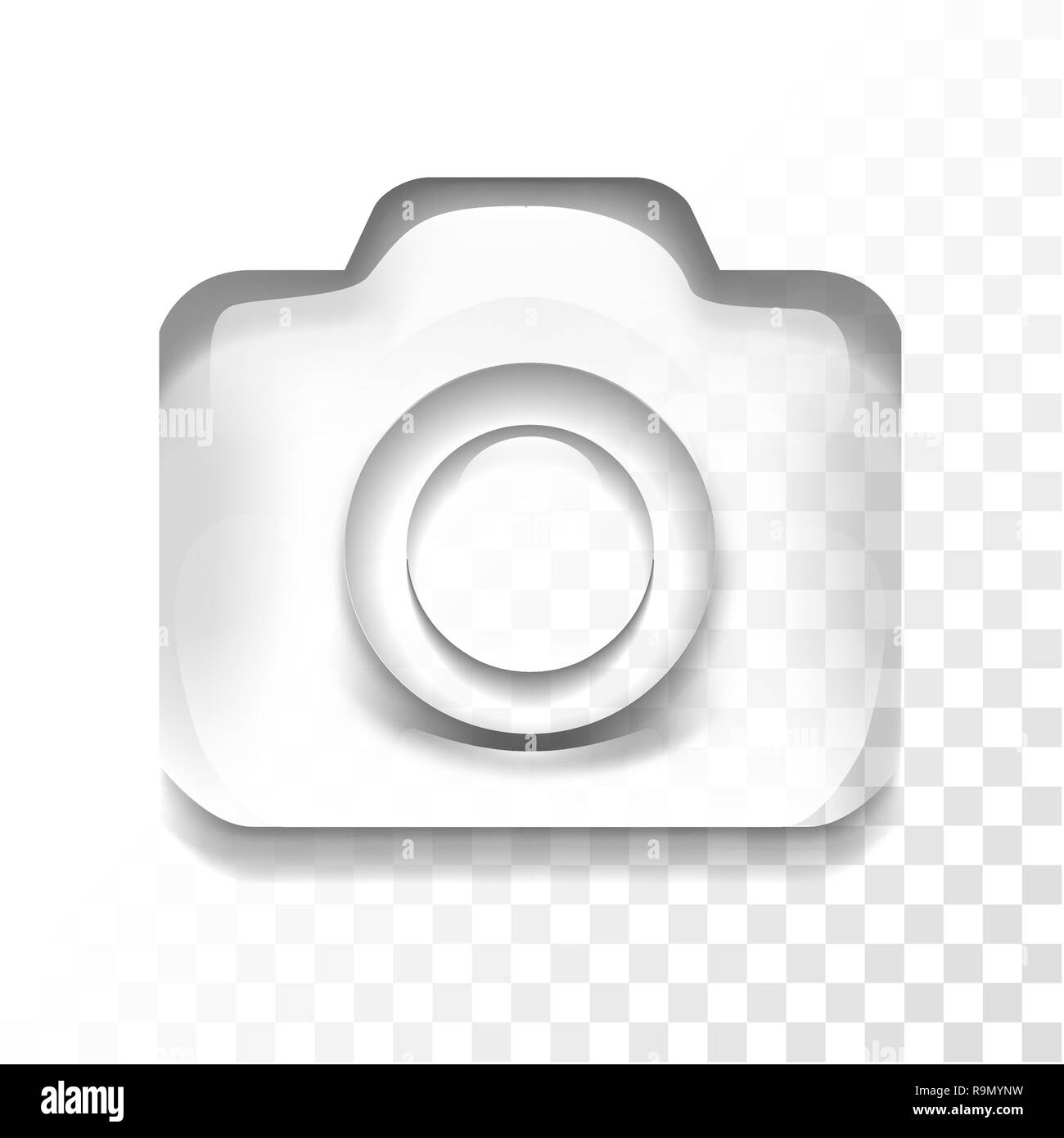 Transparent isolated photo symbol icon, vector illustration Stock ...