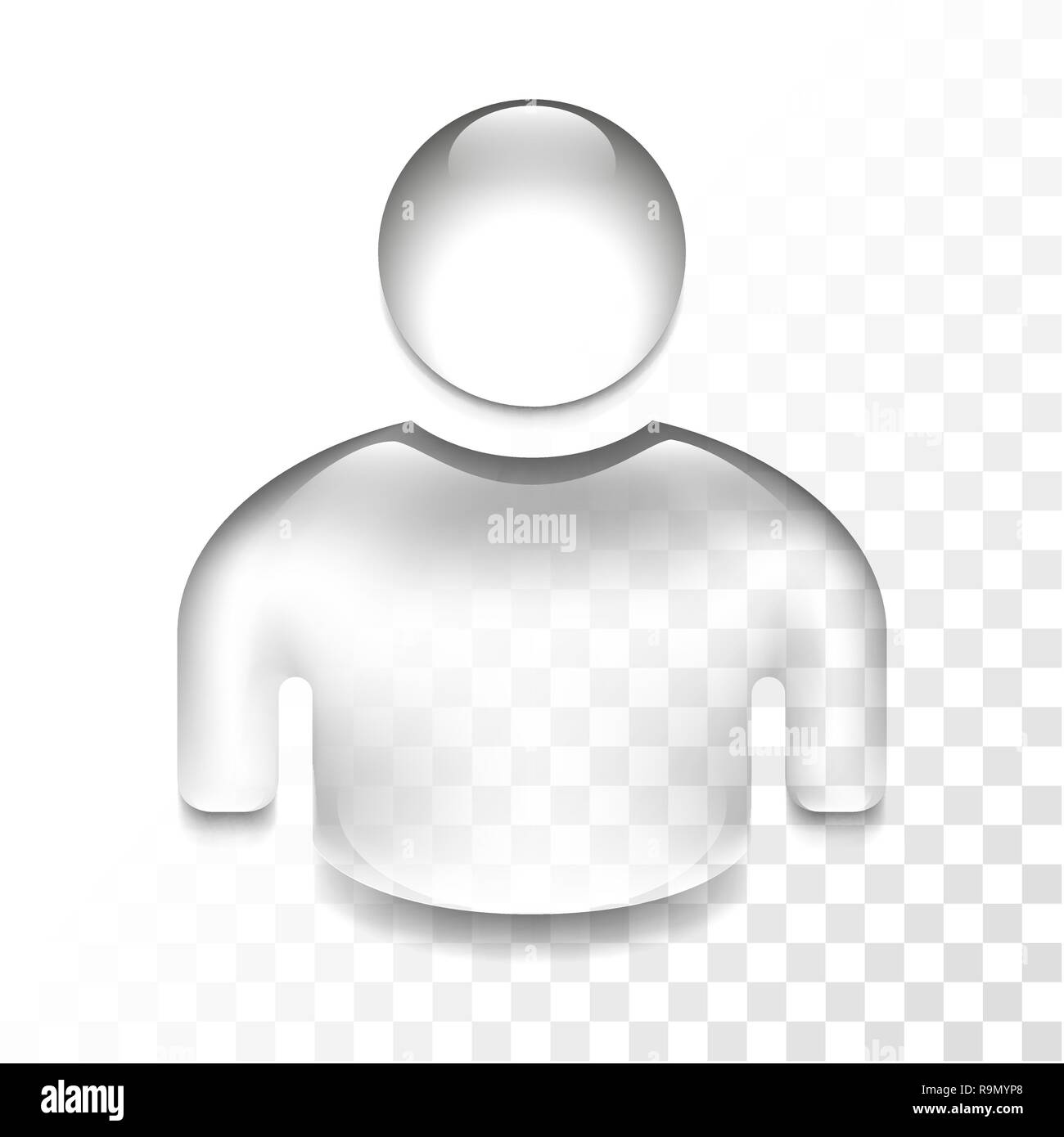Transparent isolated user symbol icon, vector illustration Stock Vector ...