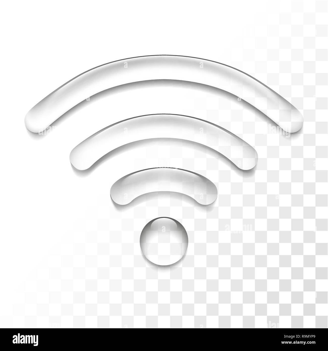 Transparent isolated Wireless connection symbol icon, vector ...