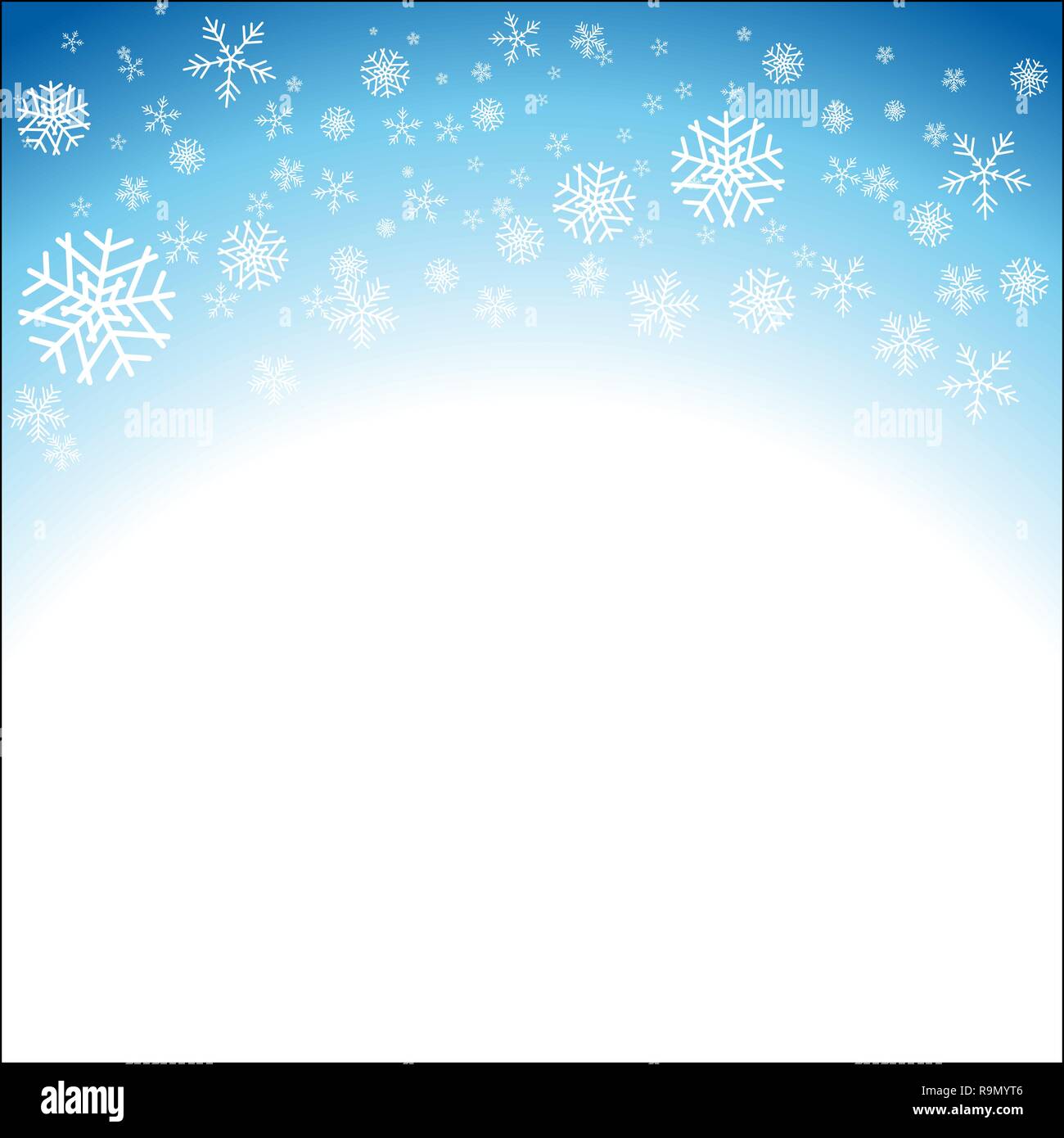 Abstract winter background with snowflakes, vector illustration Stock ...