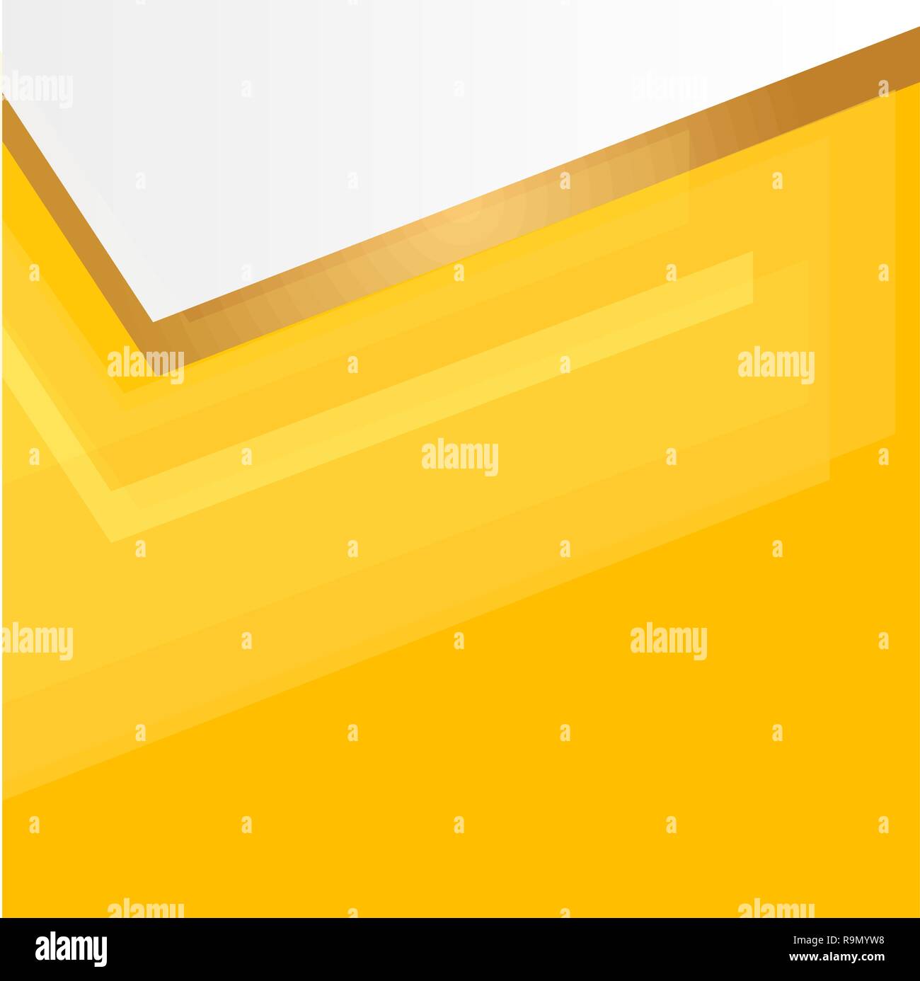 Abstract yellow corner blocks background, vector illustration Stock ...
