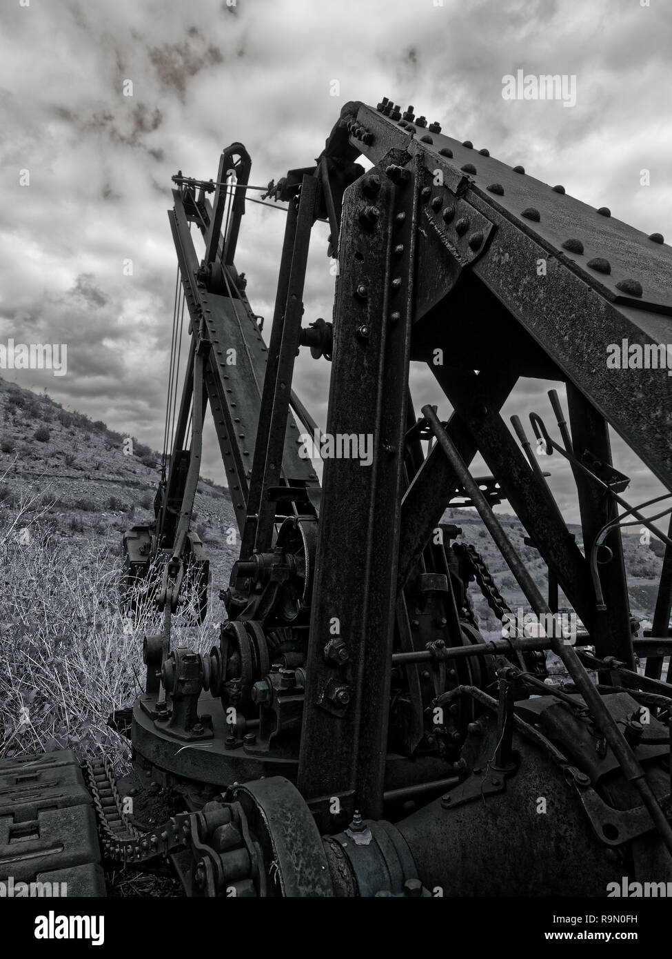 Vintage Excavator Jerome Arizona Stock Photo - Alamy