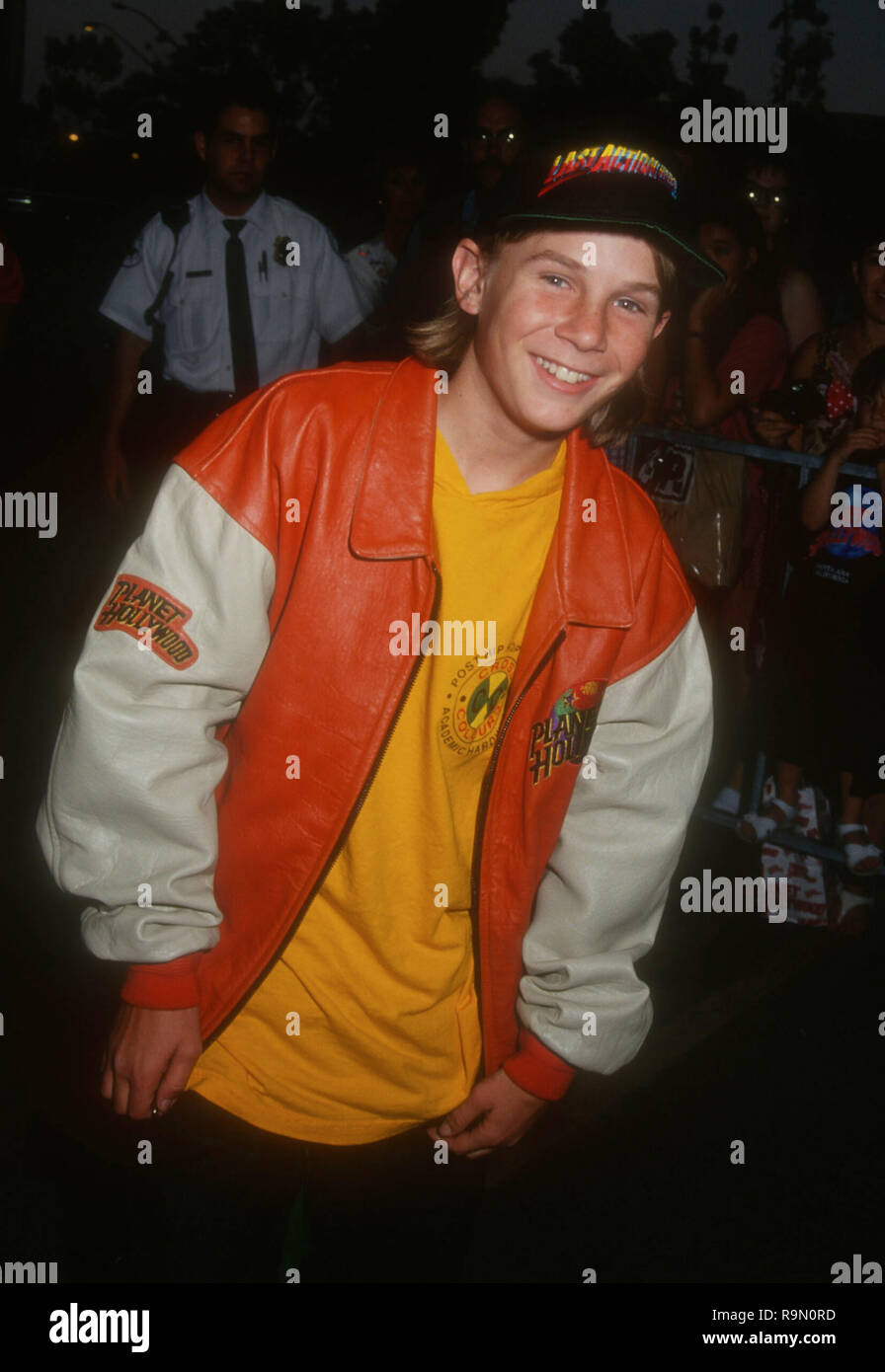 SANTA ANA, CA - JUNE 12: Actor Austin O'Brien attends promotional party for 'Last Action Hero ...