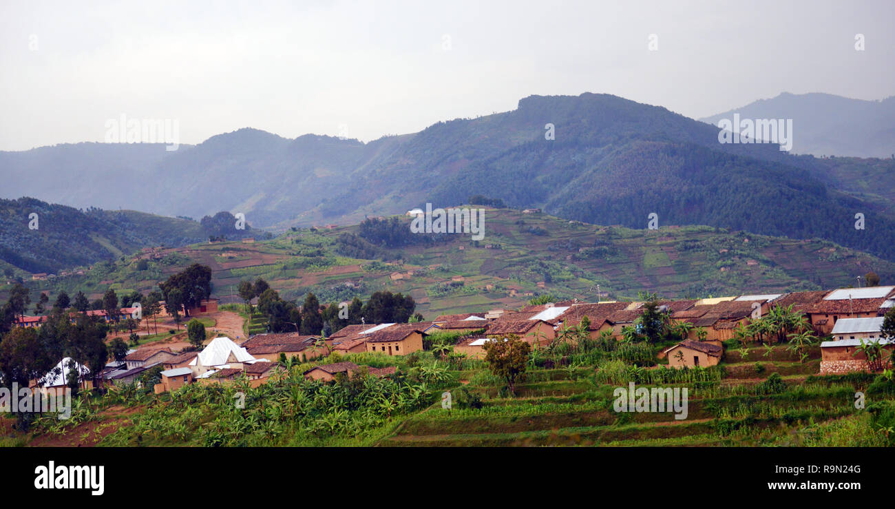 Rural landscapes of Rwanda Stock Photo - Alamy