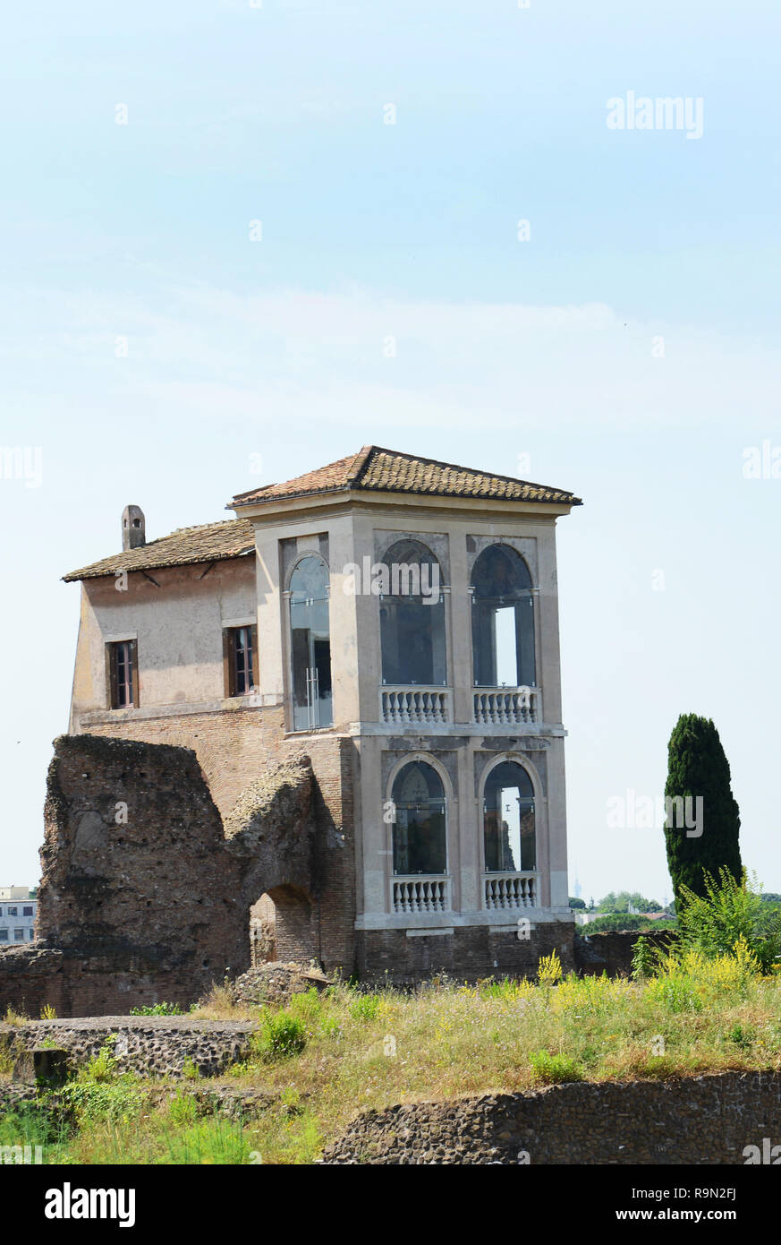 The Roman Forum was the heart of the city of ancient Rome Stock Photo ...