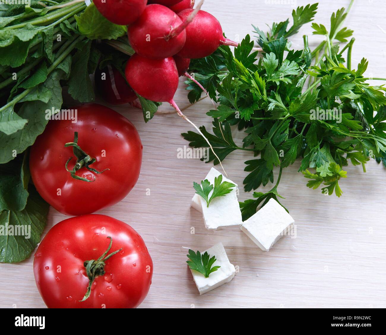 Vegetables slices banner hi-res stock photography and images - Alamy