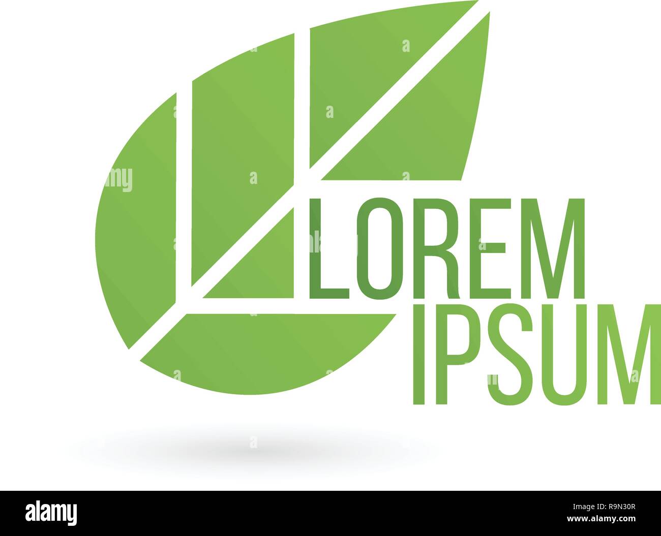 Bio Product, eco organic leaf emblem, sticker or logo. Vector ...