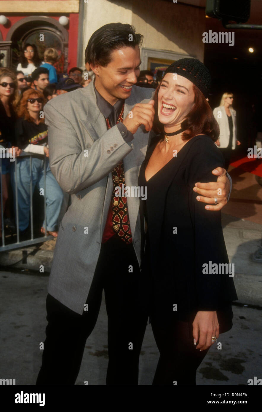WESTWOOD, CA - JUNE 13: Actor Danny Quinn and actress Lauren Holly ...