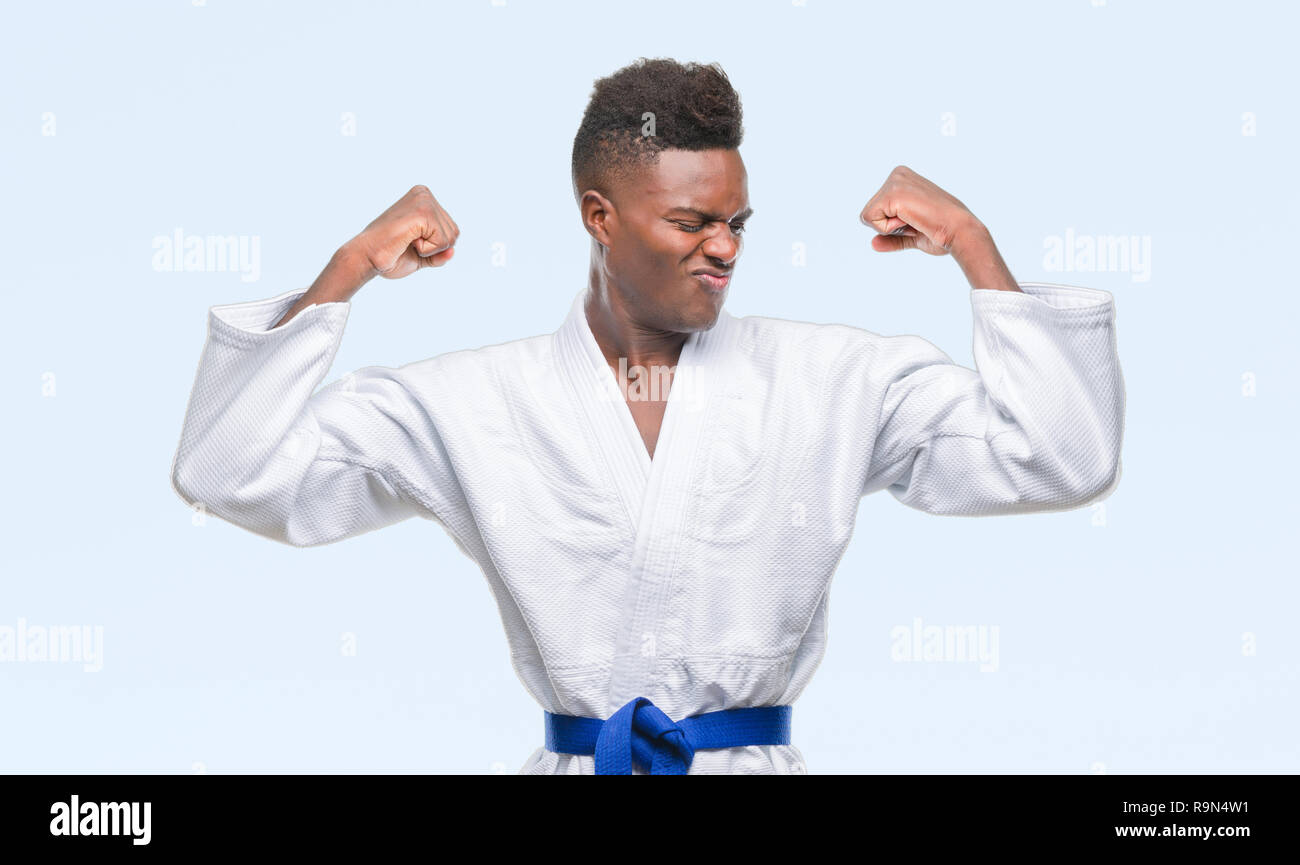 Young african american man over isolated background wearing kimono ...