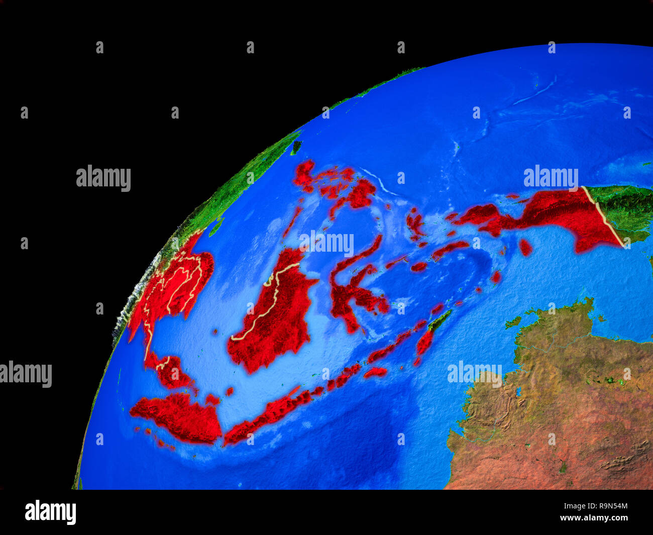 Asean countries map hi-res stock photography and images - Alamy