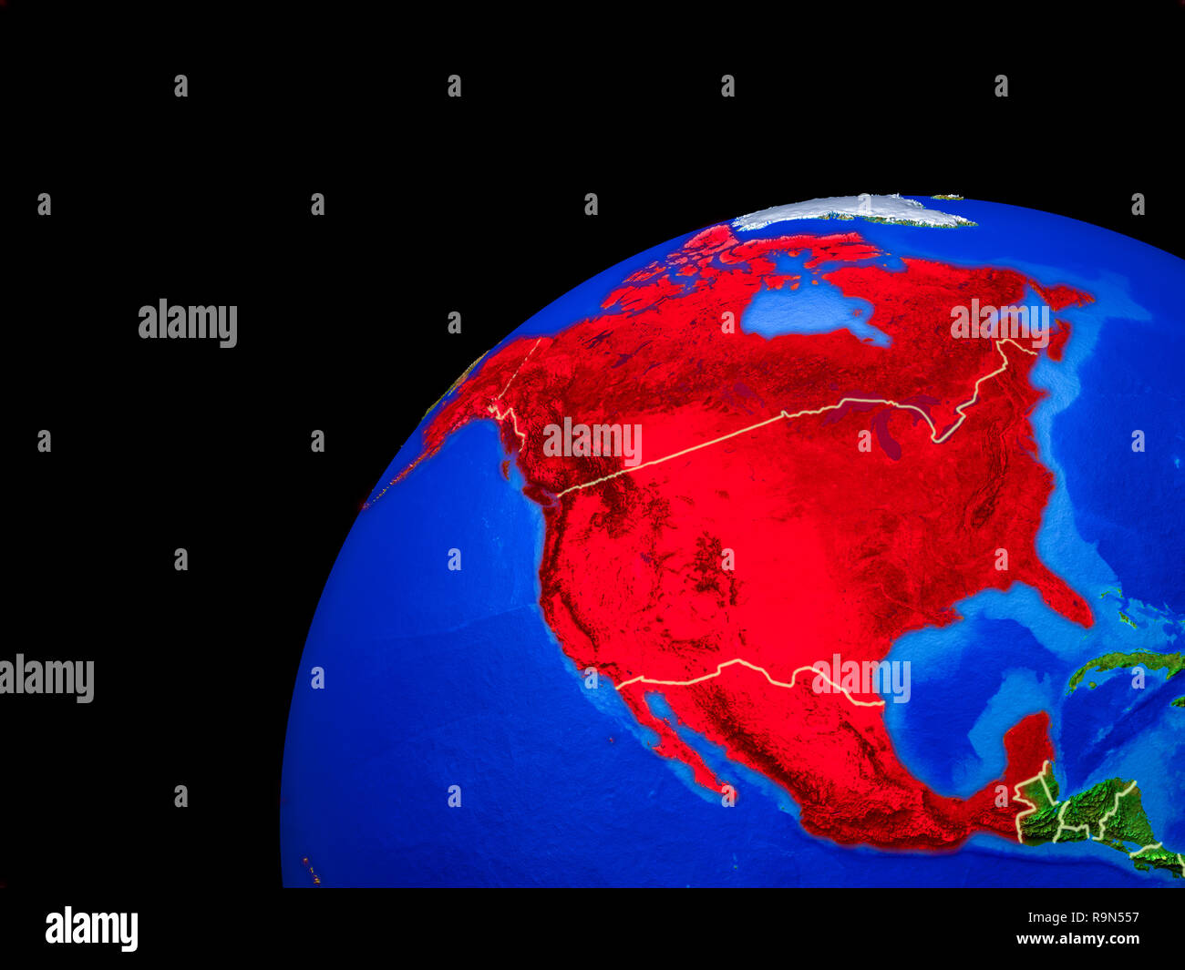 Nafta map hi-res stock photography and images - Alamy