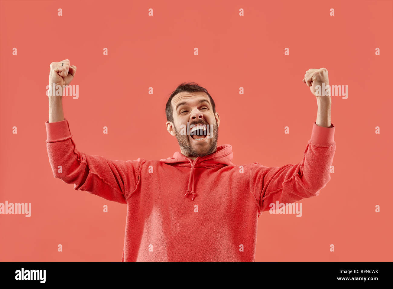 I won. Winning success happy man celebrating being a winner. Dynamic ...