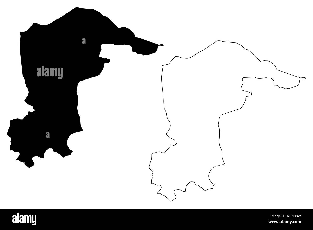 Katsina State (Subdivisions of Nigeria, Federated state of Nigeria) map ...
