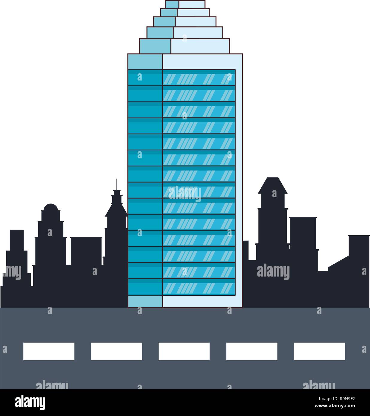 real state building cartoon Stock Vector Image & Art - Alamy