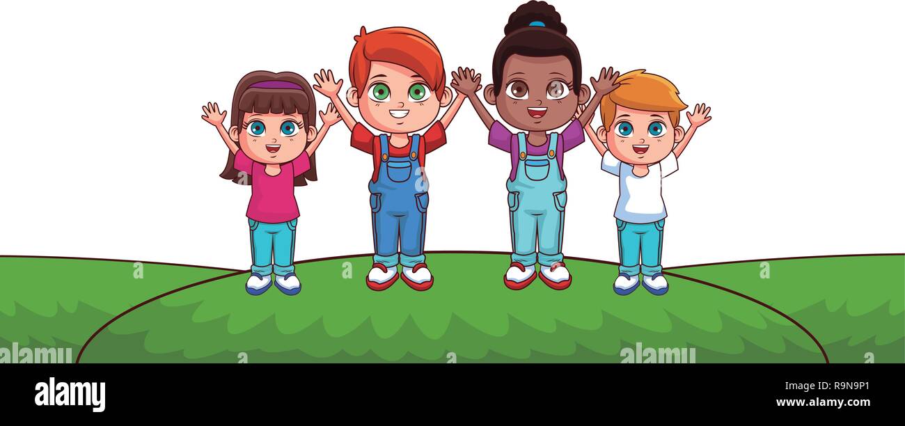 cute children cartoon Stock Vector Image & Art - Alamy