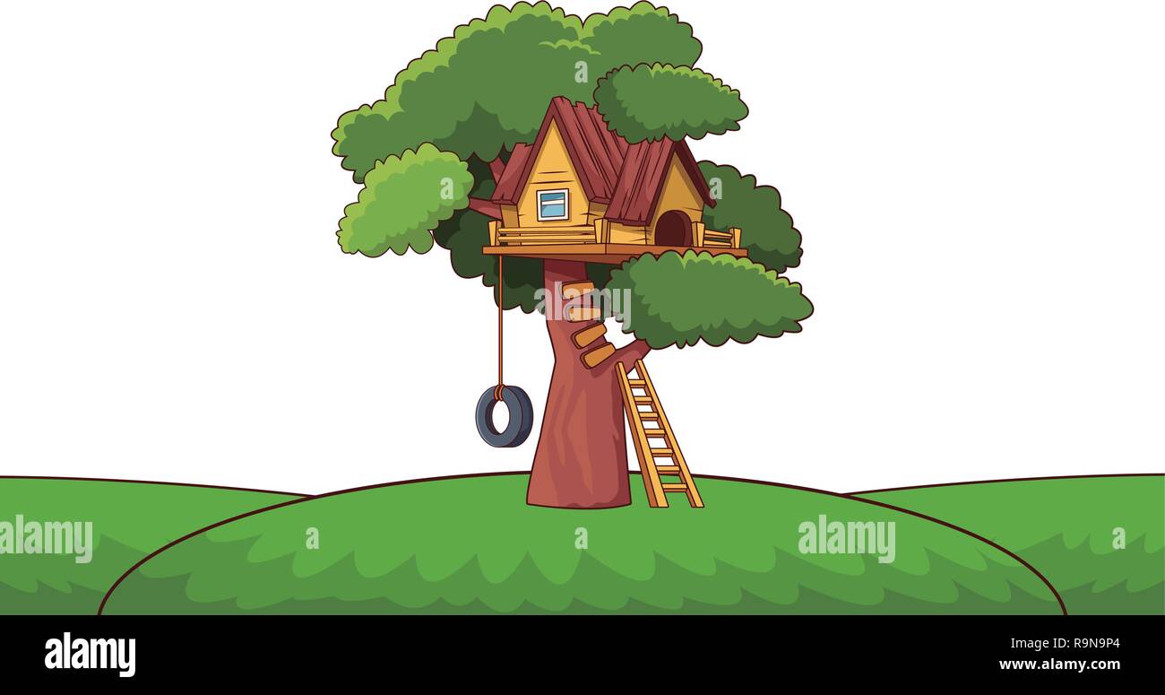 nature tree cartoon Stock Vector Image & Art - Alamy