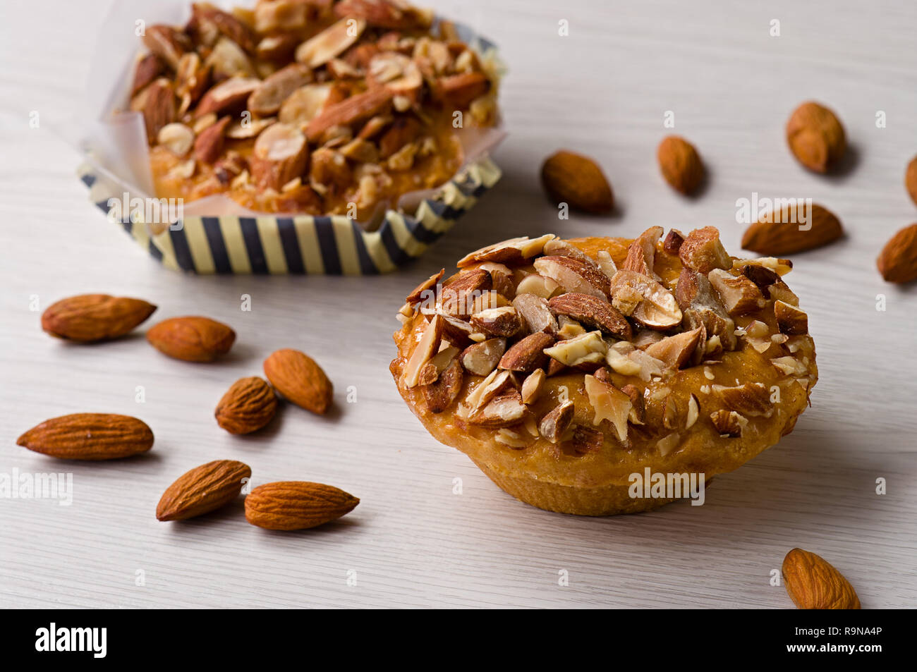 Food nut tart Stock Photo - Alamy